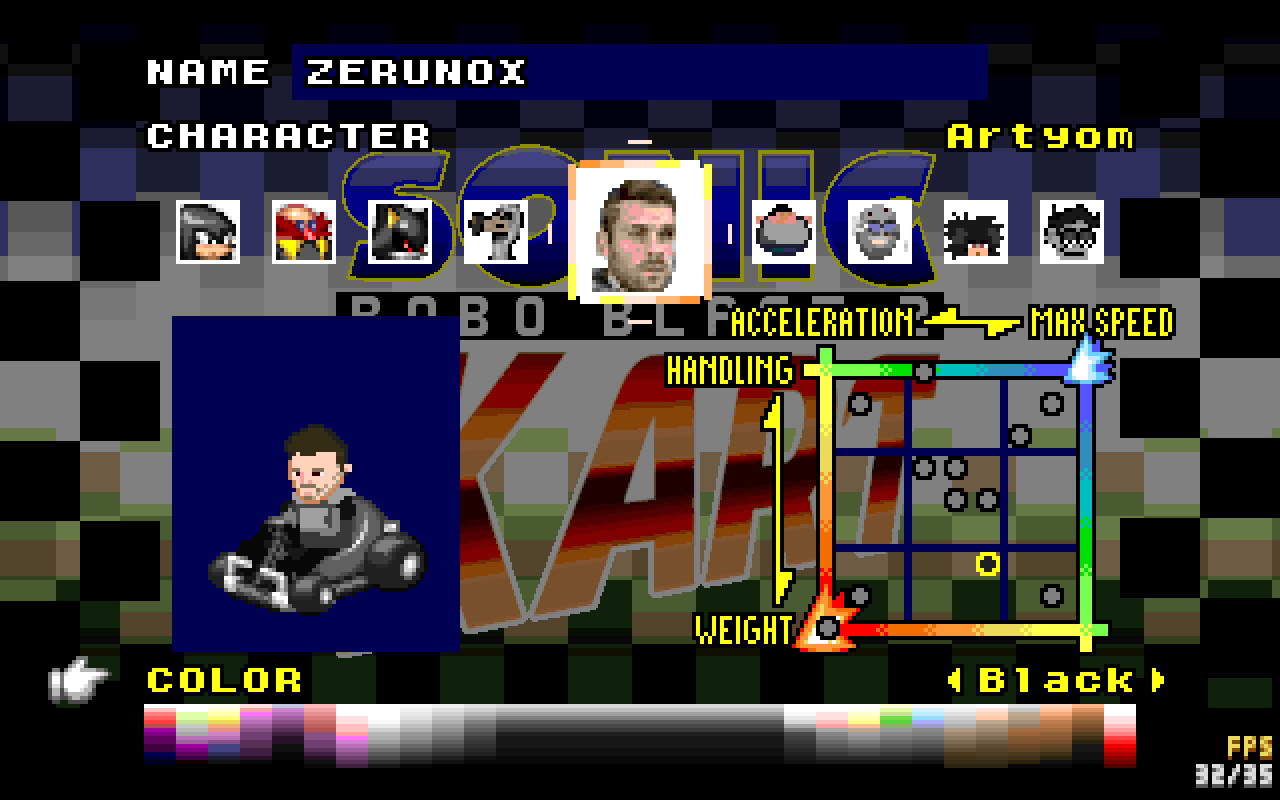Zerunox's Character Pack Mod for Sonic Robo Blast 2 Kart | SRB2K Mods