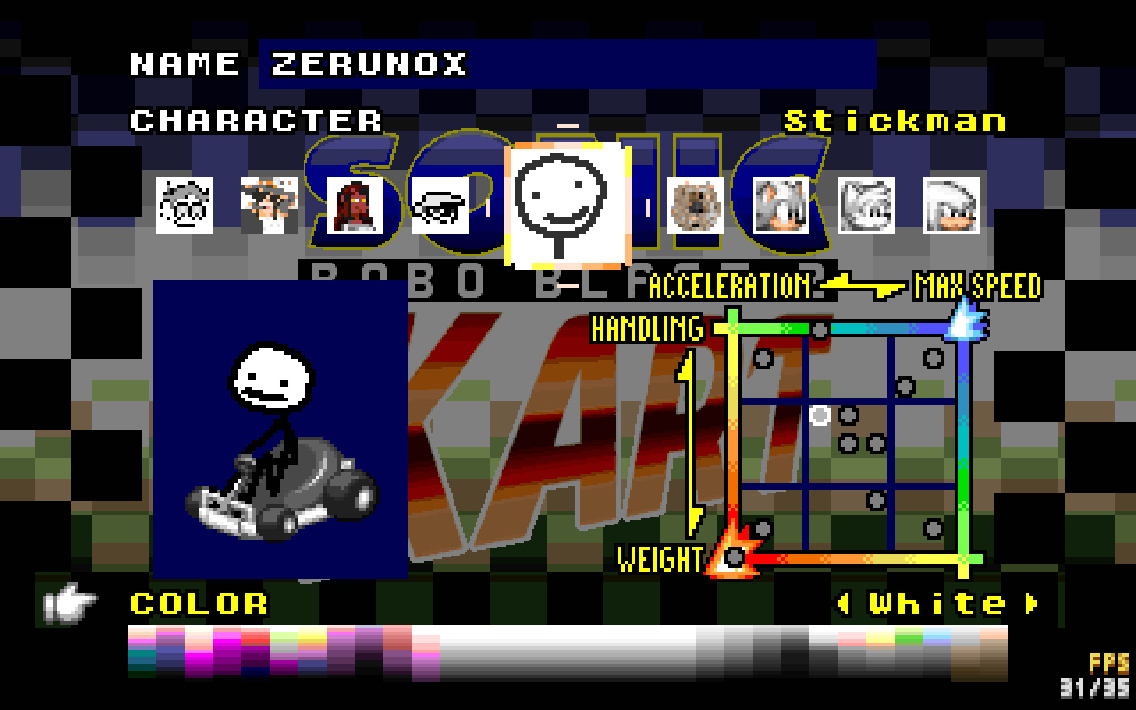 Zerunox's Character Pack Mod for Sonic Robo Blast 2 Kart | SRB2K Mods