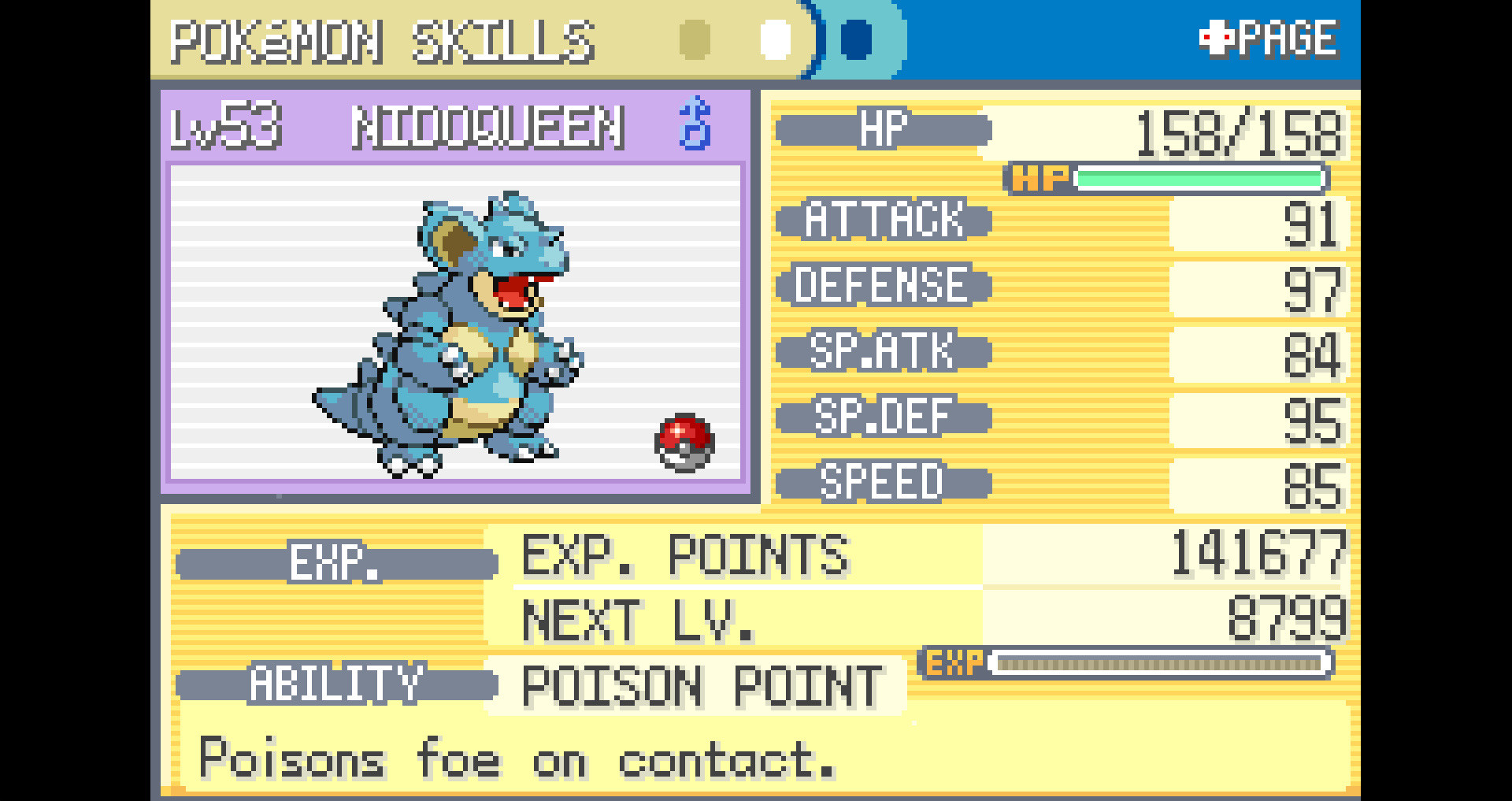 100% Male Nidoqueen Evolutionary Line Mod for Pokemon FireRed and ...