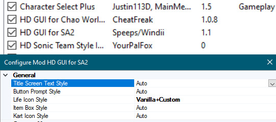 Sonic Team Style Icons Mod for Sonic Adventure 2 | SA2 Mods