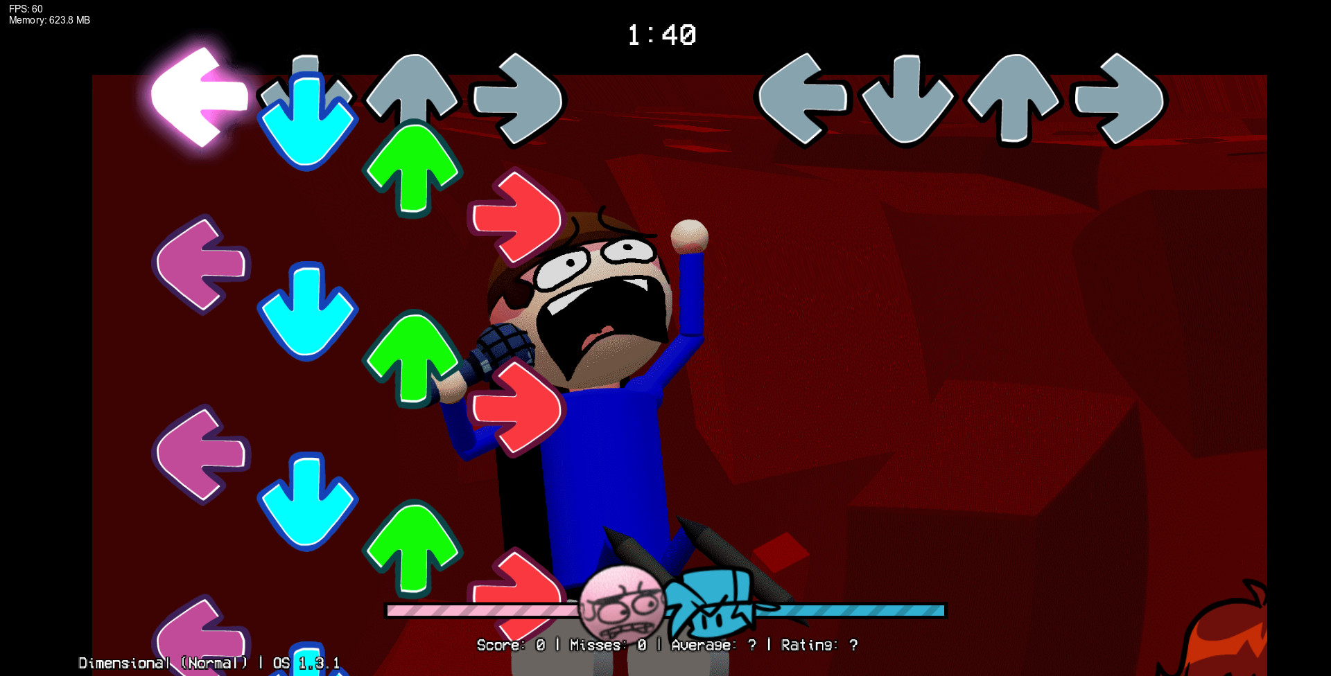 Dave and bambi: spam edition Mod for Friday Night Funkin' | FNF Mods