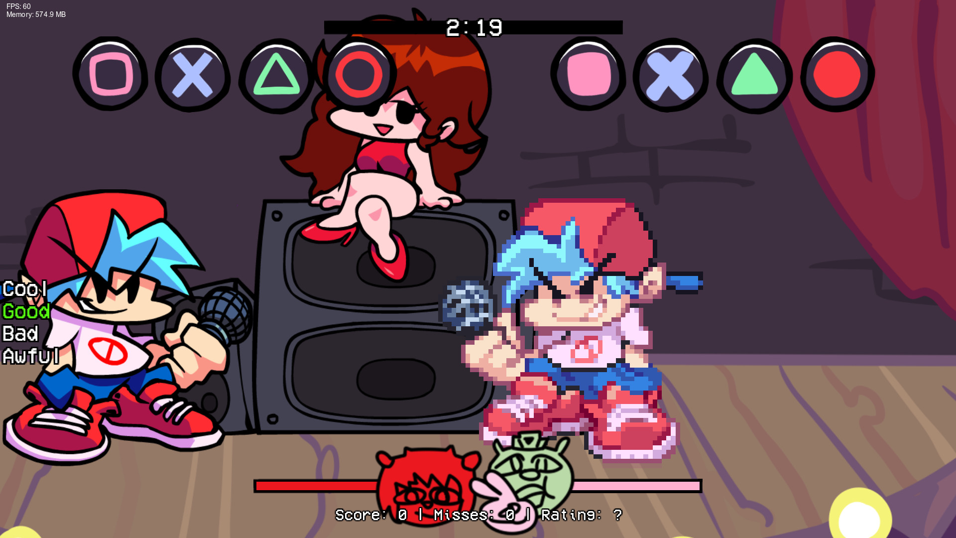 Parappa the rapper Rating Text Script [Friday Night Funkin'] [Mods]