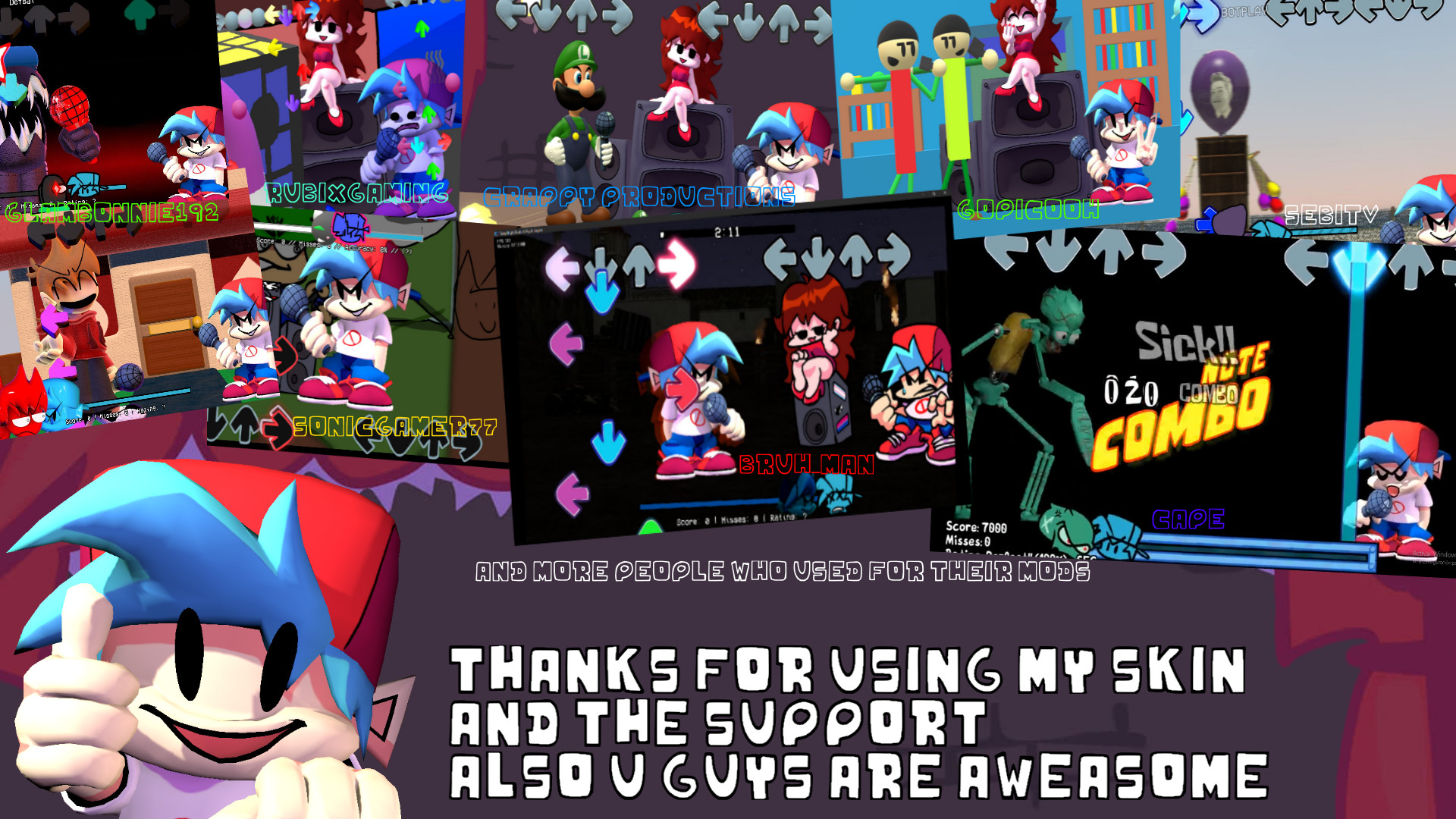 3D Boyfriend Skin [ANNOUNCEMENT IN DESC!] Mod for Friday Night Funkin ...