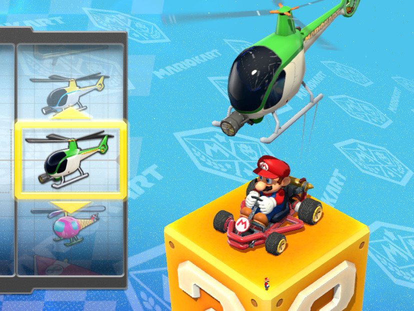 Helicopter Gliders (animated) Mod for Mario Kart 8 Deluxe | MK8D Mods