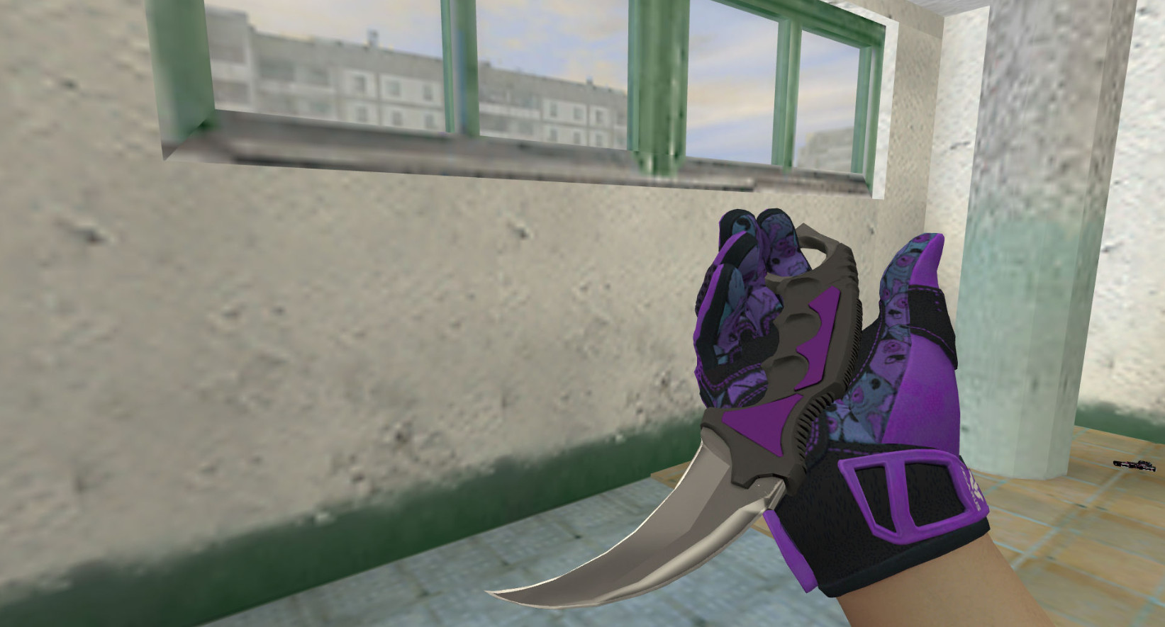 HD Textured Ultraviolet Karambit [Knife] Mod for Counter-Strike 1.6 ...