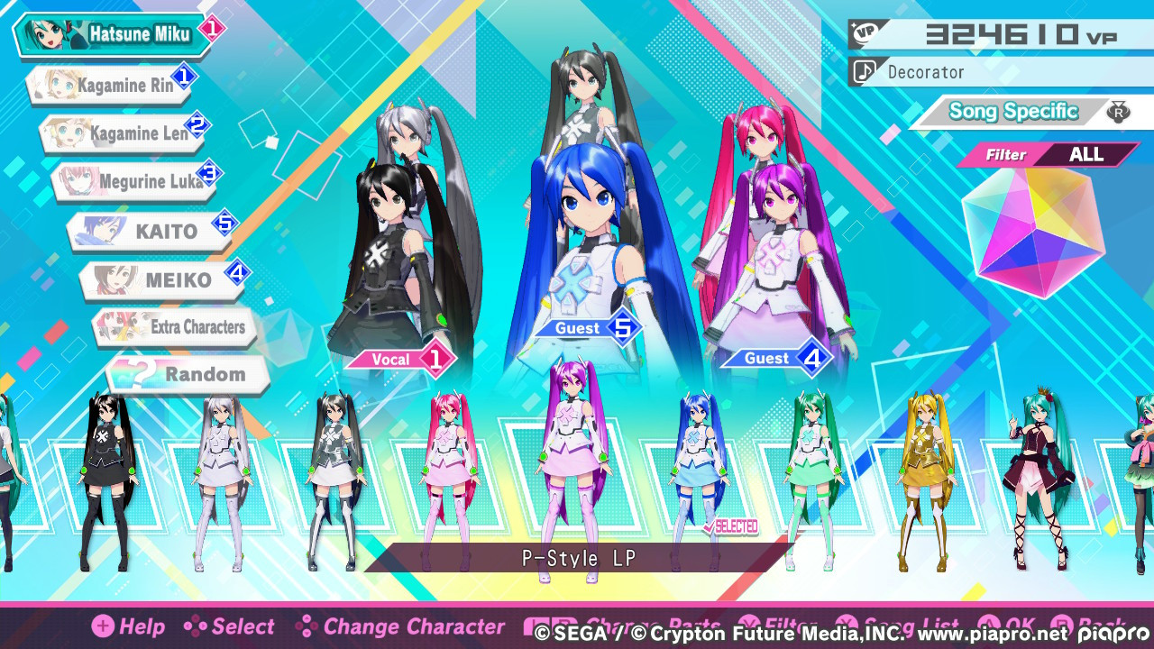 Restore All P-Style, and order the extra Modules Mod for Hatsune Miku: Project Diva Mega39/Mega ...