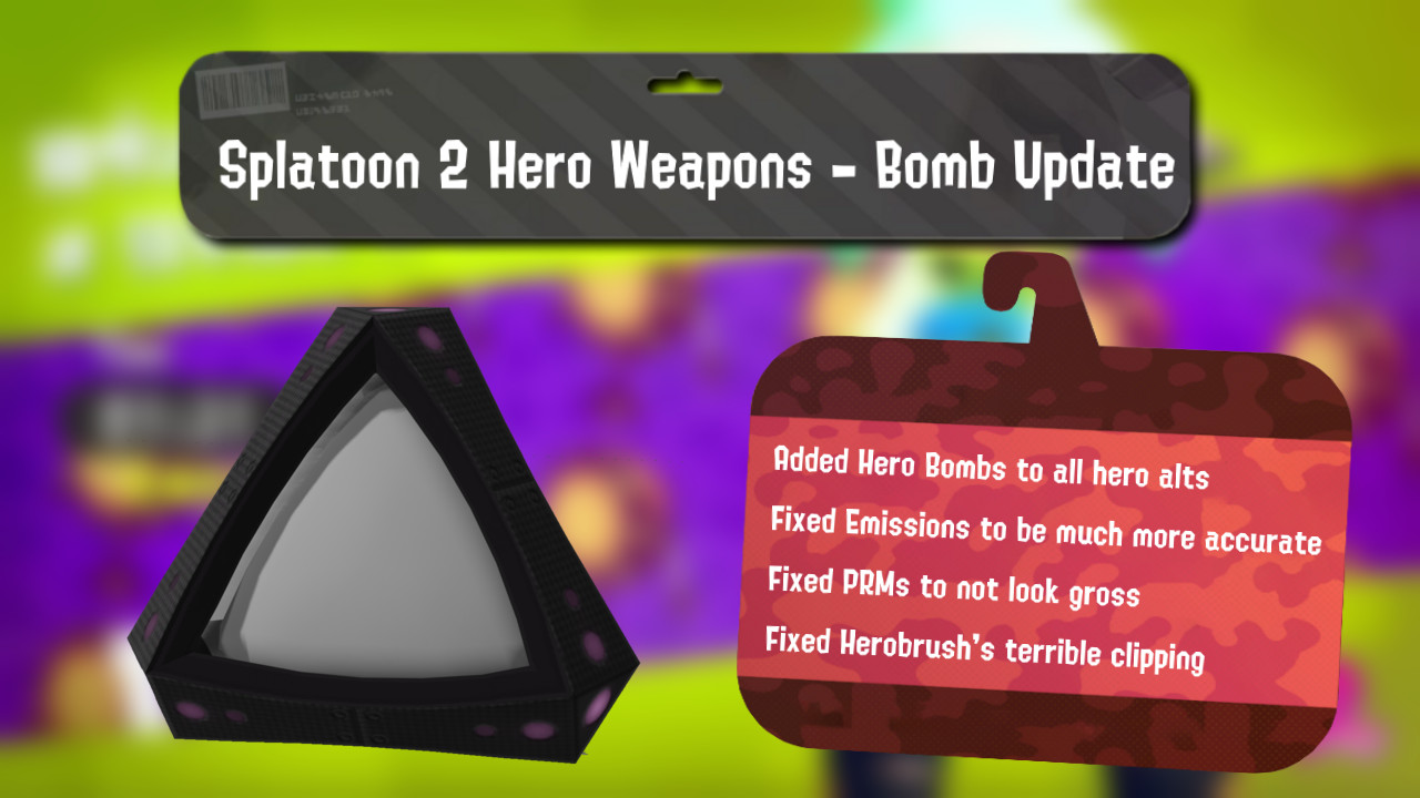 (v2) Hero Weapons for Agent 3 (fem/mas) & 4 [Super Smash Bros. Ultimate ...