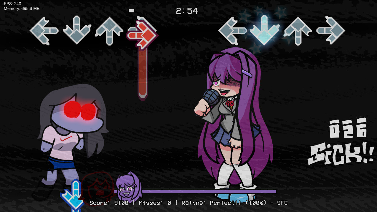 Playable Yuri Crazy [Friday Night Funkin'] [Mods]