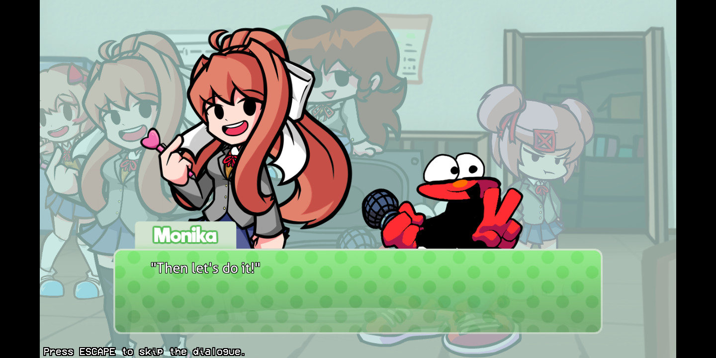 Elmo From Sesame Street Over Boyfriend Mod for Friday Night Funkin ...