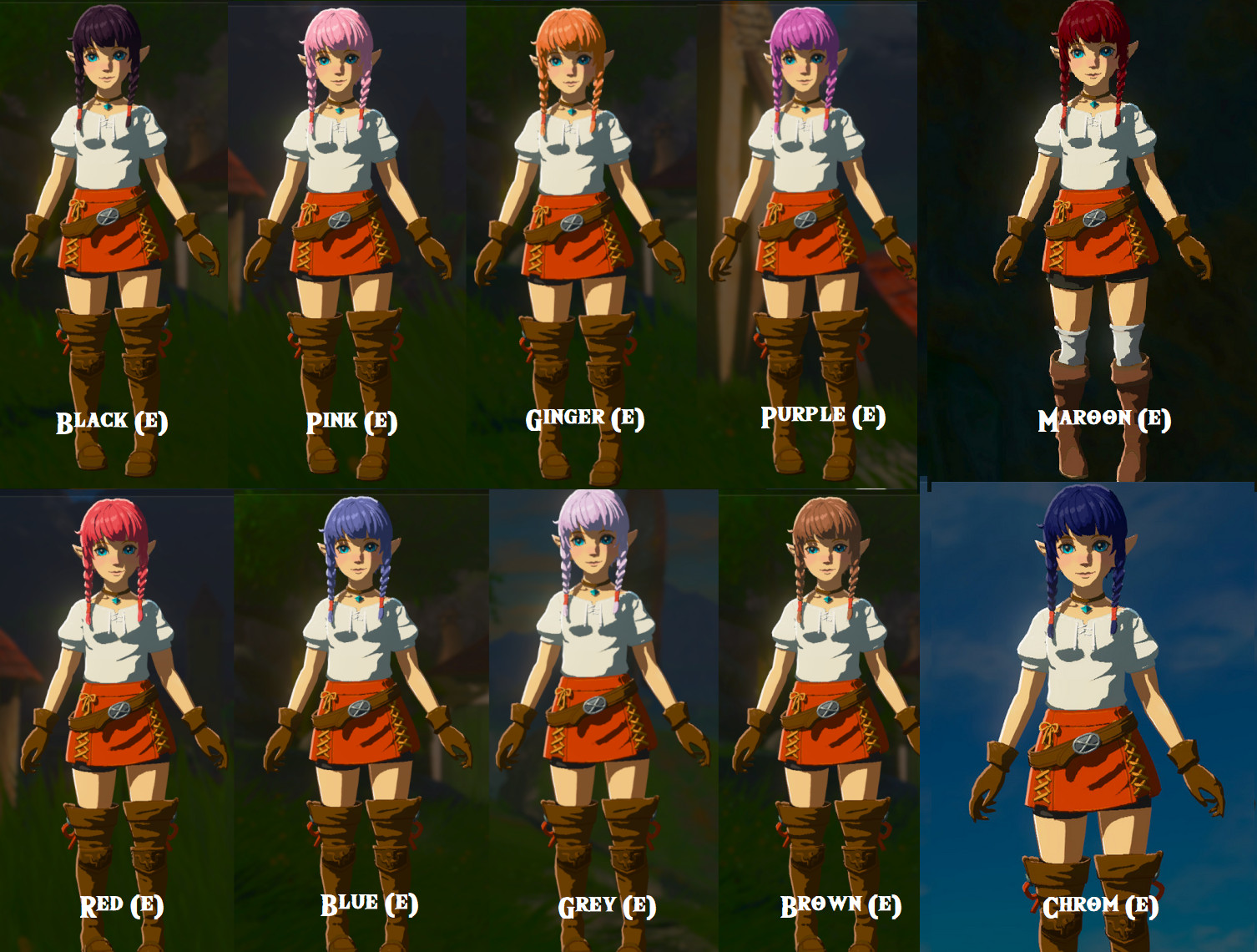 [Linkle 3.0] Hair & Eye Colour Options Mod for The Legend of Zelda ...