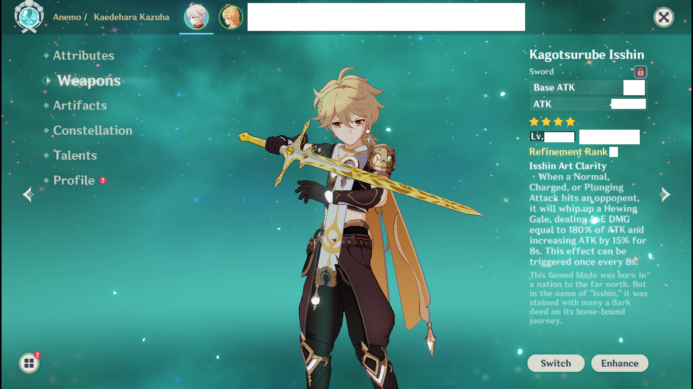 KagotsurubeIsshin into Aether's blade Mod for Genshin Impact | GI Mods