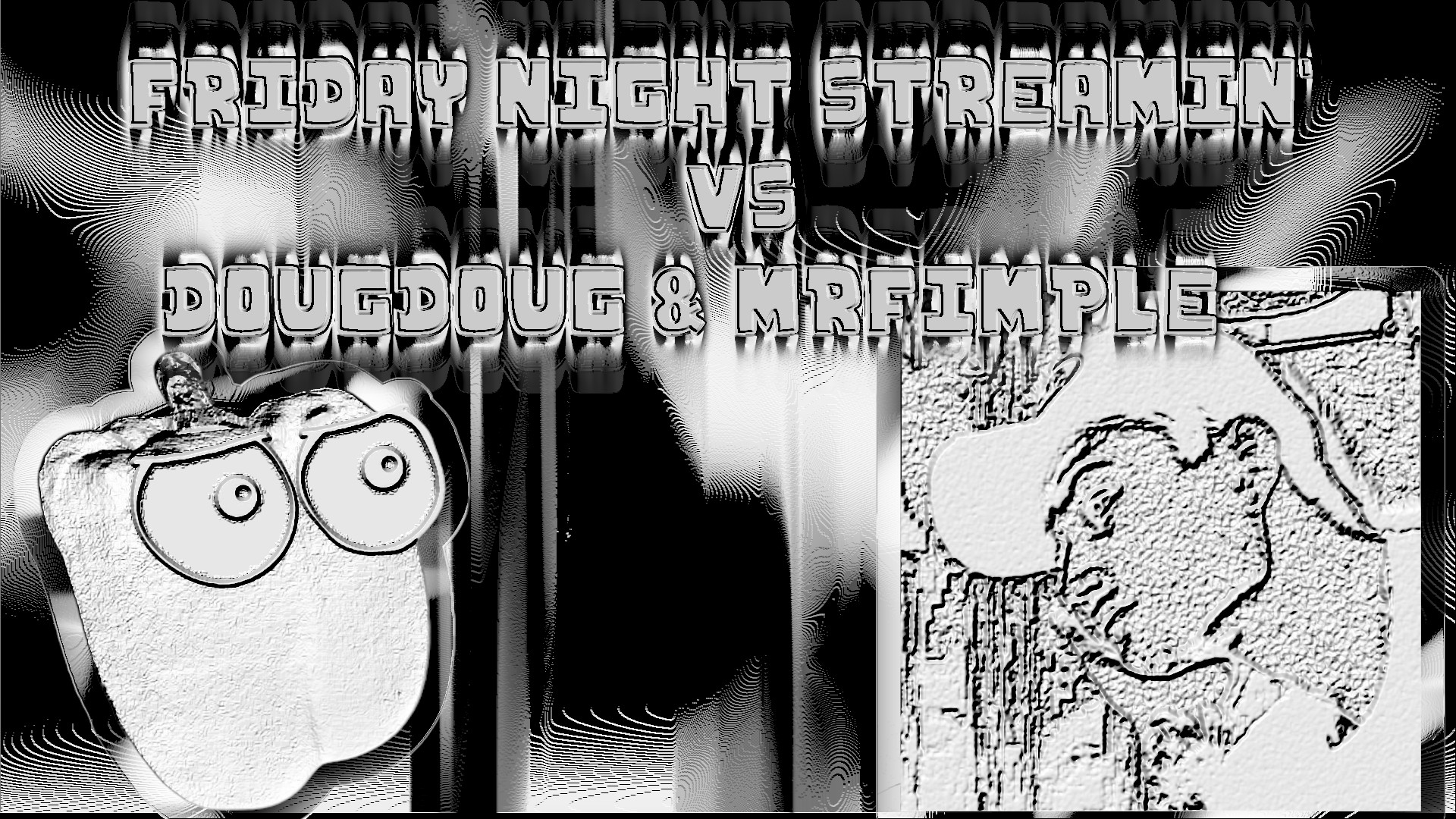 friday night streamin': vs DougDoug ft MrFimple Mod for Friday Night ...