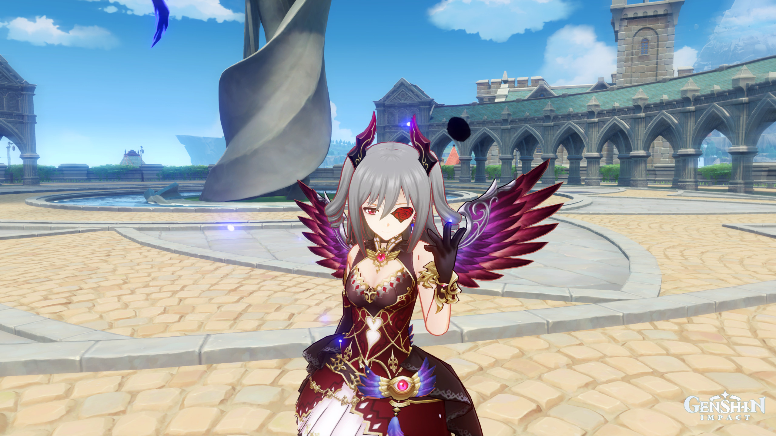 Kanzaki Ranko/Fischl Fallen Angel Outfit Mod for Genshin Impact | GI Mods