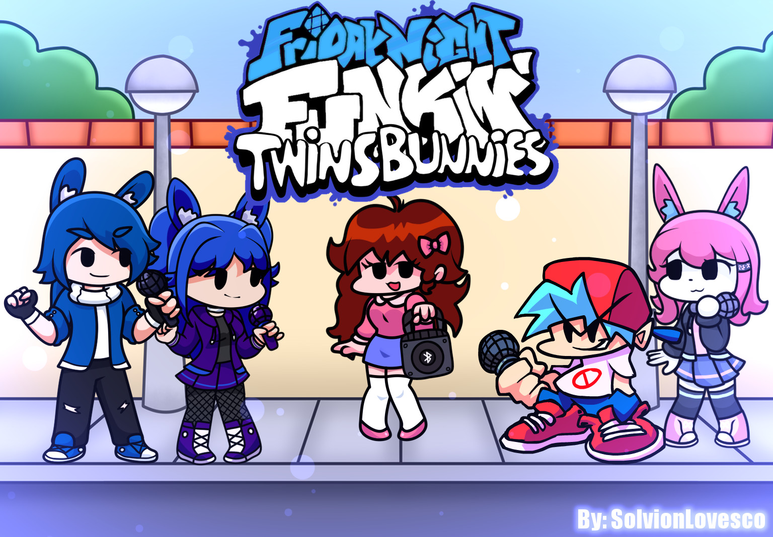 Fnf:Twins Bunnies [Friday Night Funkin'] [Mods]