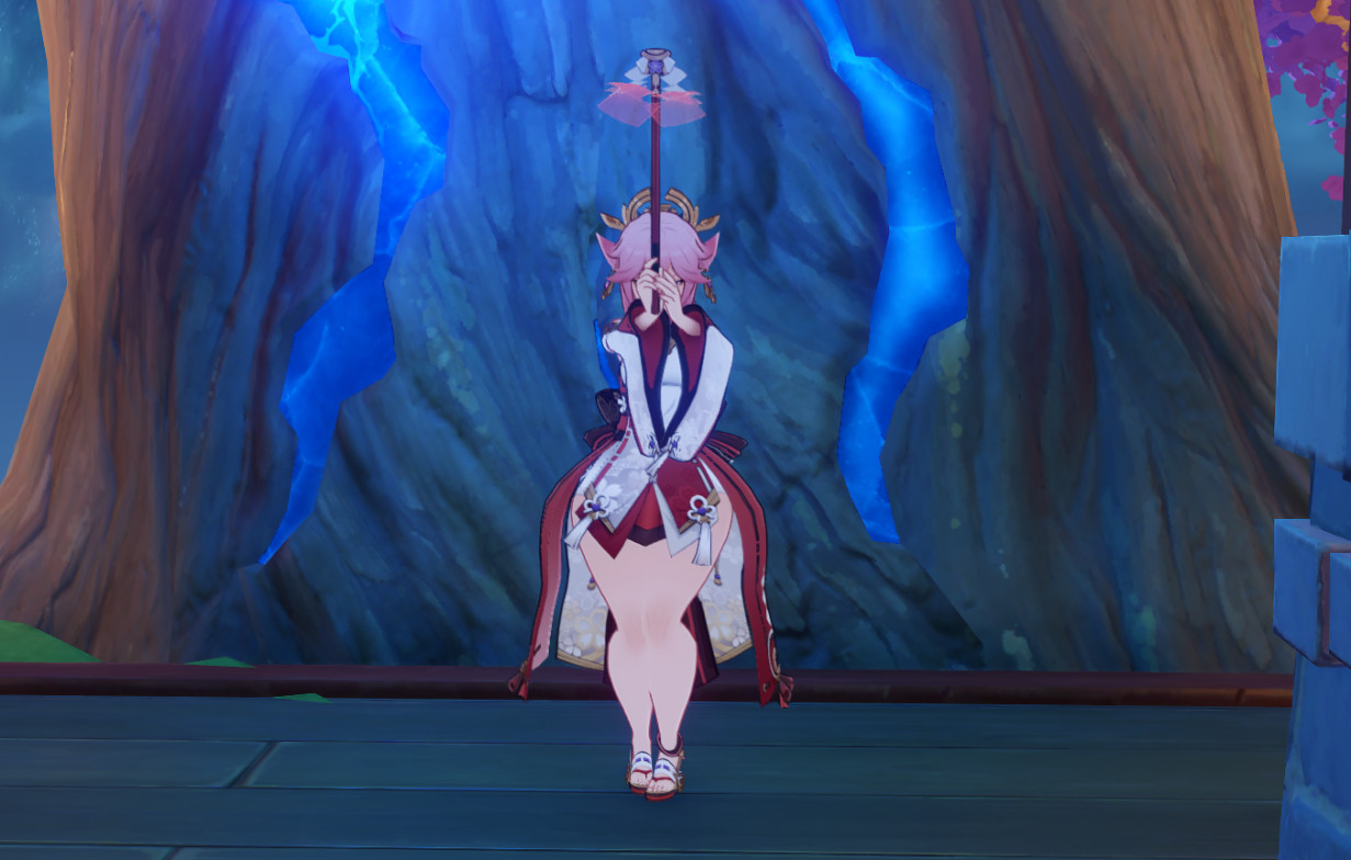 Thicc/Bottom Heavy Yae Miko Mod for Genshin Impact | GI Mods