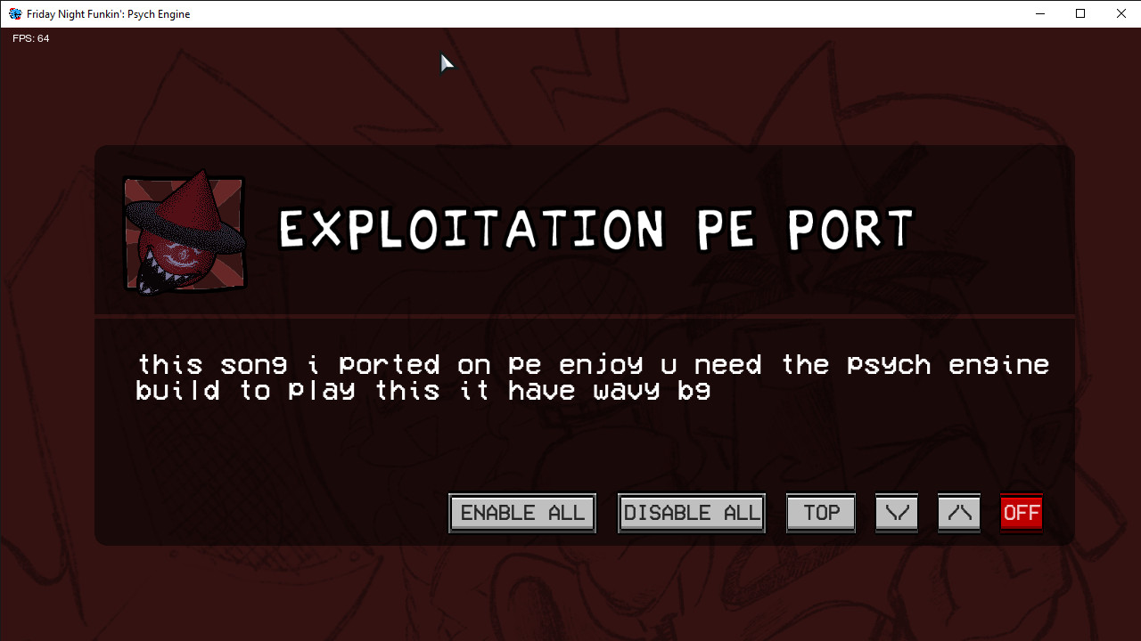 Eploitation PSYCH ENGINE PORT MOD PACK [Friday Night Funkin'] [Mods]