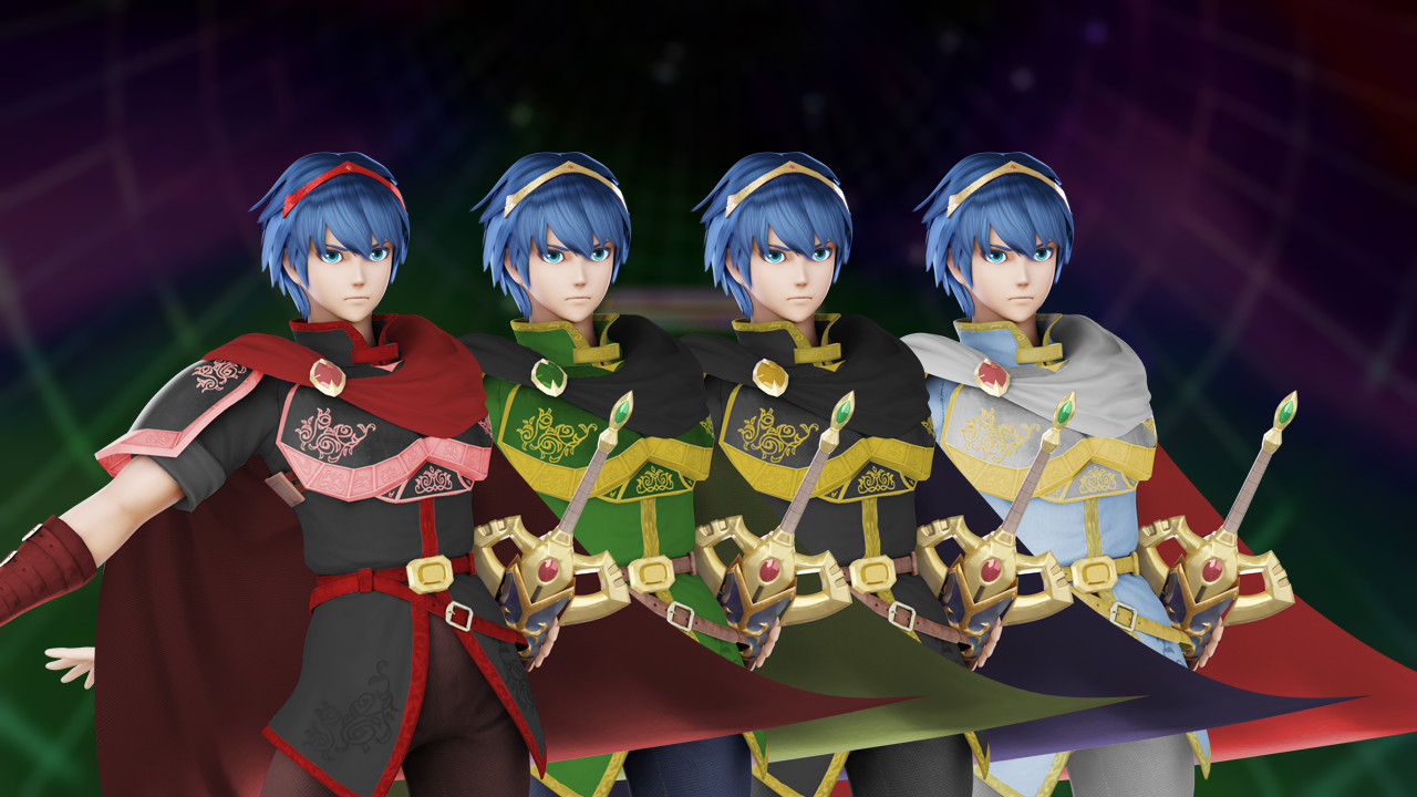 Melee Marth Recolors [Super Smash Bros. Ultimate] [Mods]