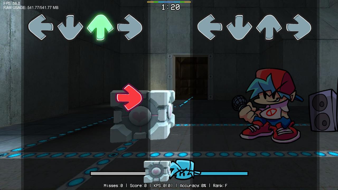 Vs Companion Cube [Friday Night Funkin'] [Mods]