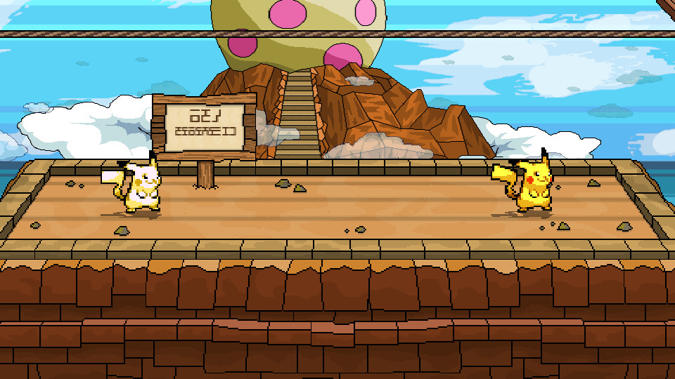 Pikachu's Retro Costume (Pokemon Yellow (GBC)) Mod for Super Smash Bros ...