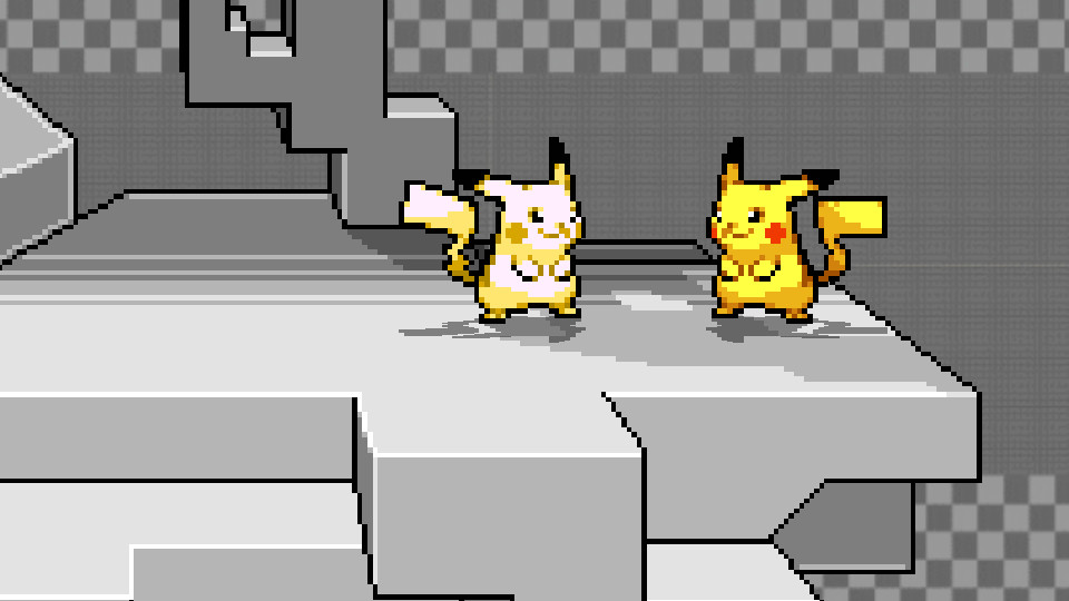 Pikachu's Retro Costume (Pokemon Yellow (GBC)) Mod for Super Smash Bros ...
