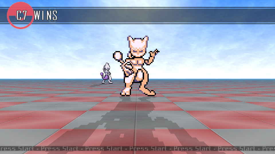Mewtwo's Retro Costume (Pokemon Red and Blue) Mod for Super Smash Bros ...