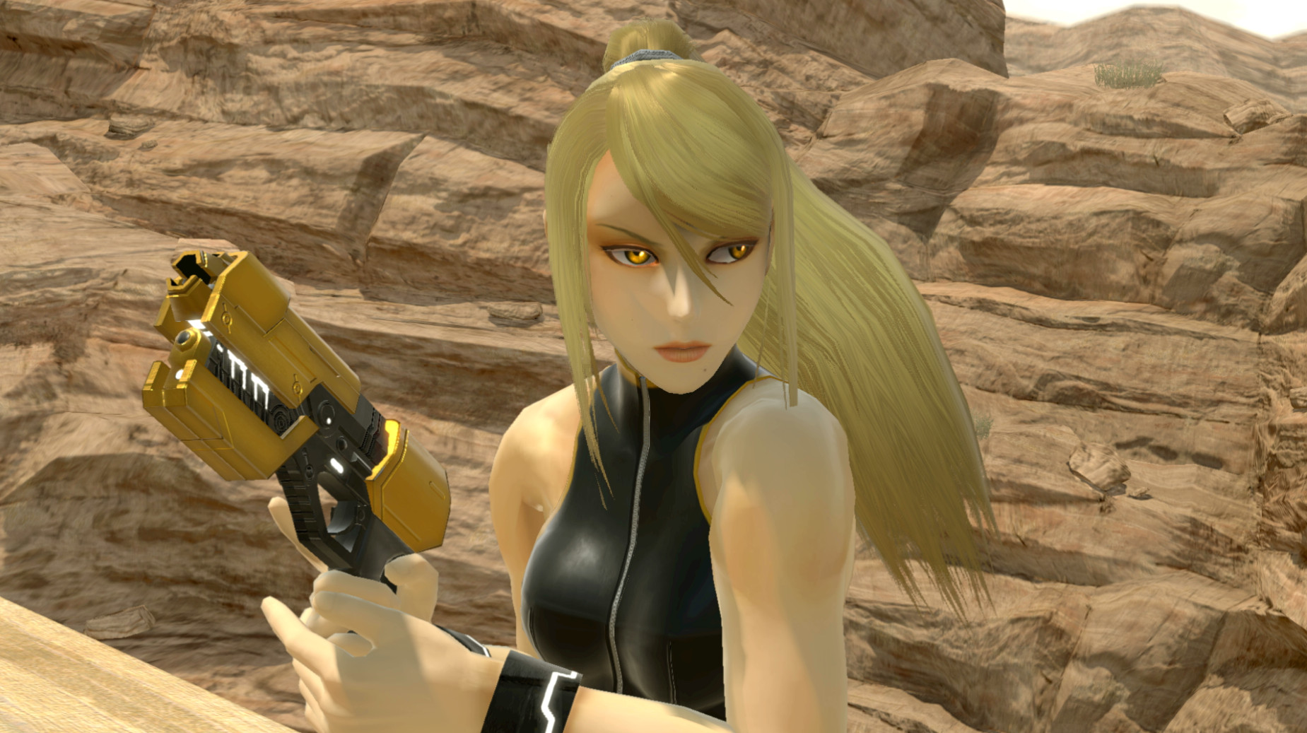 Black & Gold Zero Suit Samus [Super Smash Bros. Ultimate] [Mods]