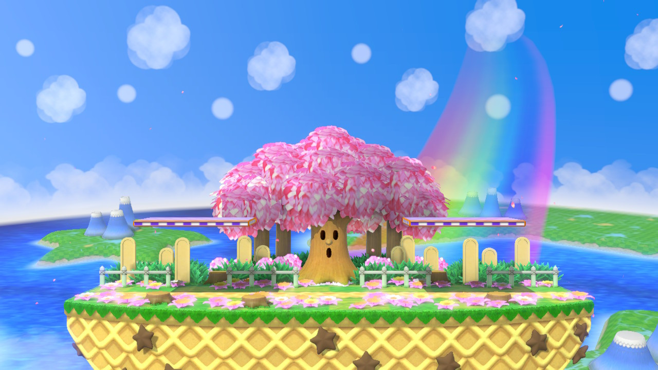 Small Battlefield: Green Greens + [Super Smash Bros. Ultimate] [Mods]