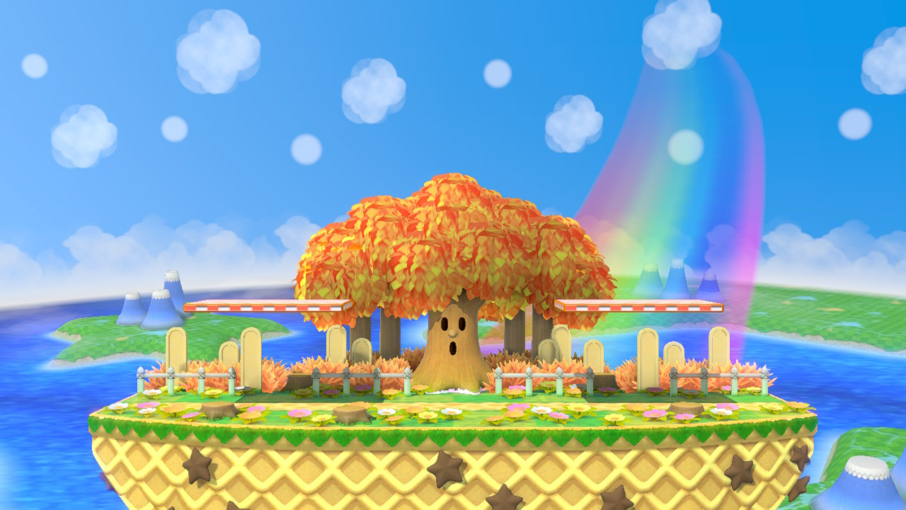 Small Battlefield: Green Greens + [Super Smash Bros. Ultimate] [Mods]