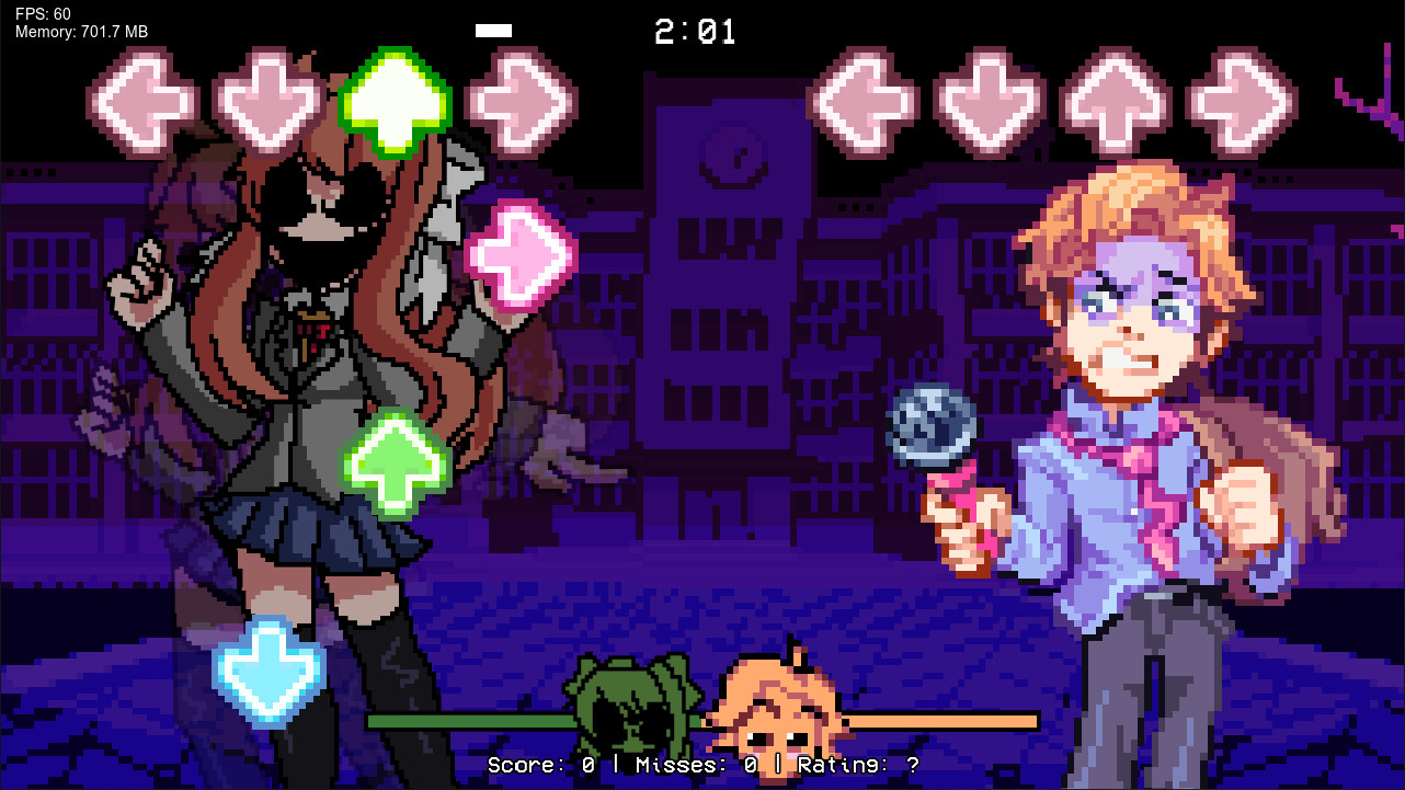 looking glass but its a monika.exe and senai cover [Friday Night Funkin ...