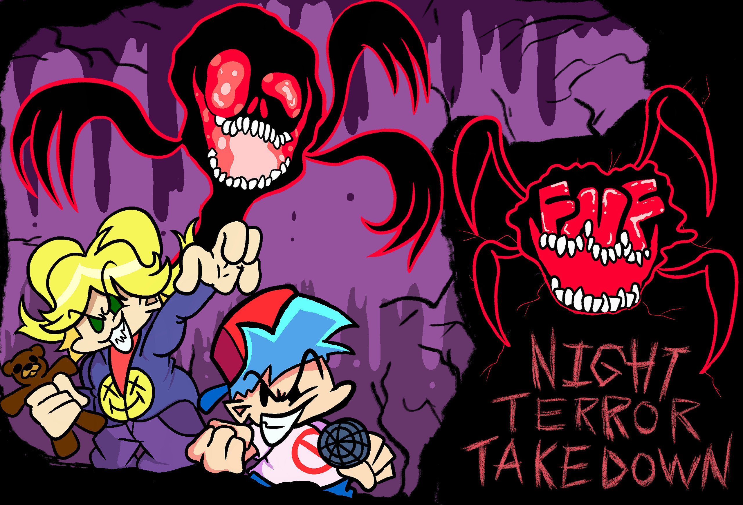 FNF: Night Terror Takedown! Mod for Friday Night Funkin' | FNF Mods