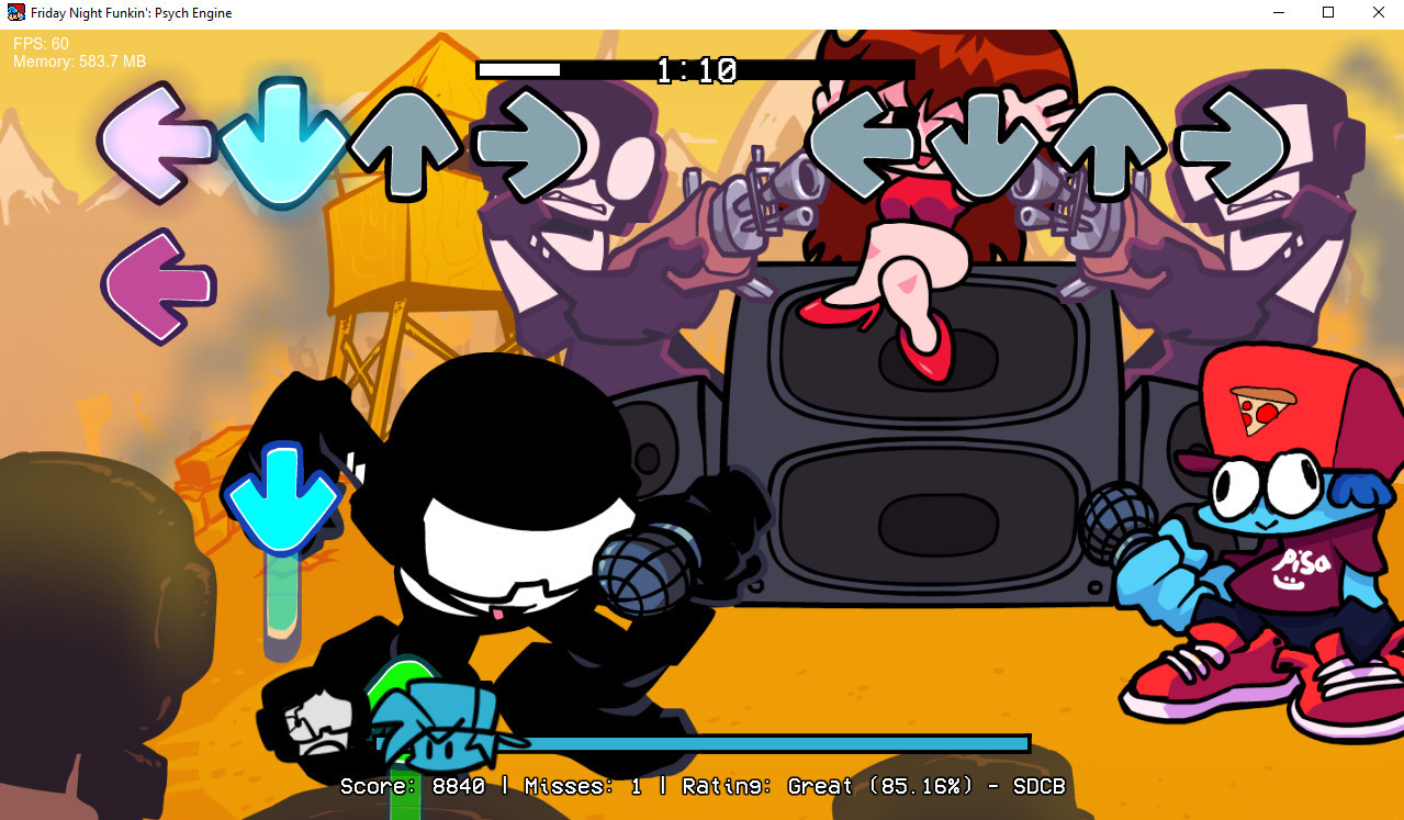 Pizzaboy over boyfriend reskin Mod for Friday Night Funkin' | FNF Mods