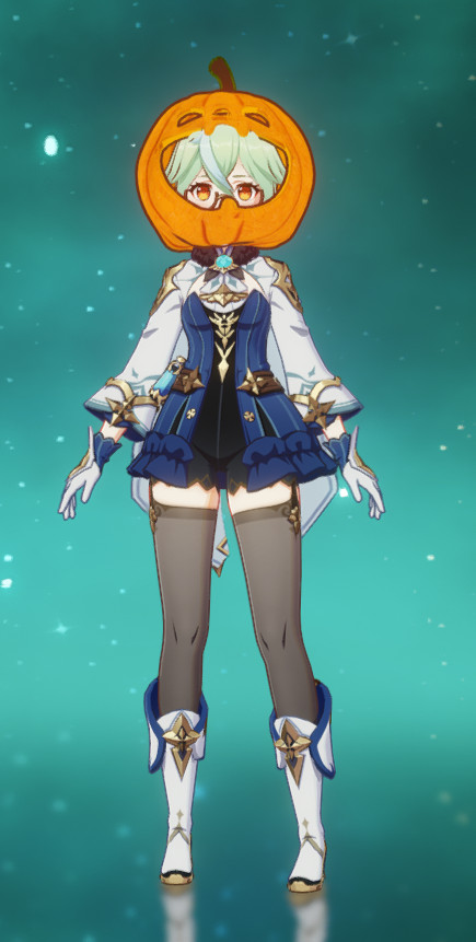 Sucrose With Pumpkin On Head Mod for Genshin Impact | GI Mods
