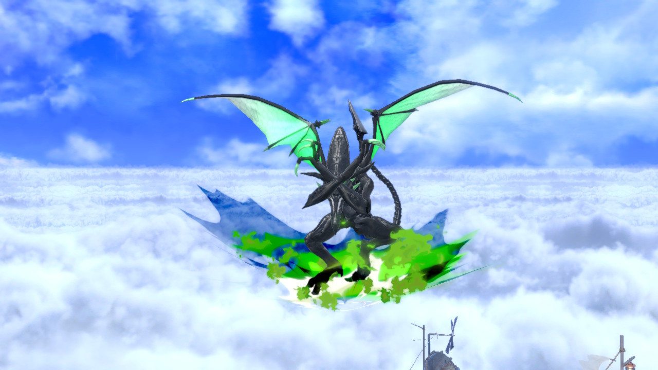 Dark Green Ridley Effects [Super Smash Bros. Ultimate] [Mods]