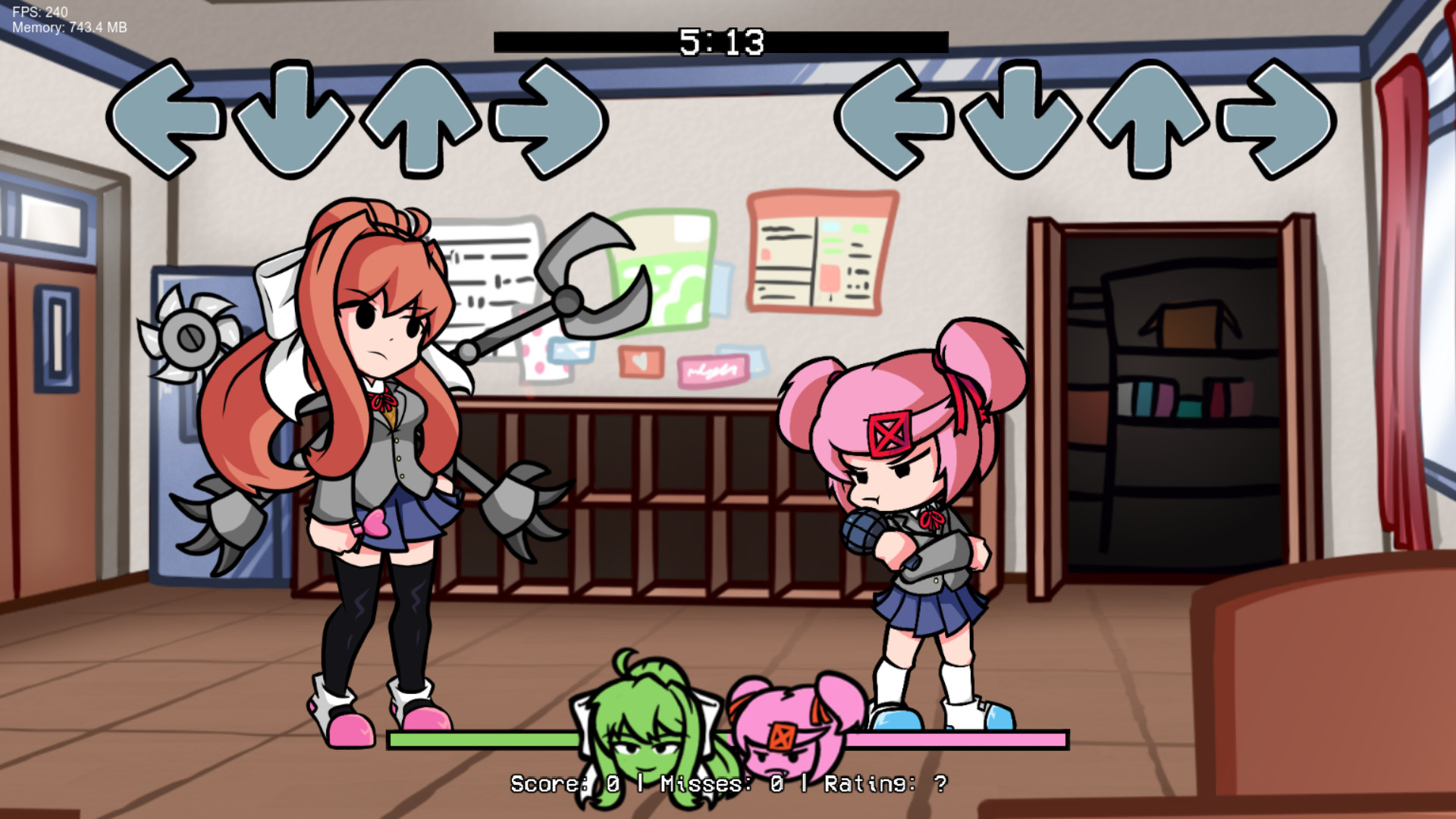 Monika vs Natsuki! (Consultation & Broken script) Mod for Friday Night ...
