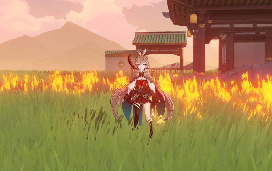 Nanashi Mumei as Amber Mod for Genshin Impact | GI Mods
