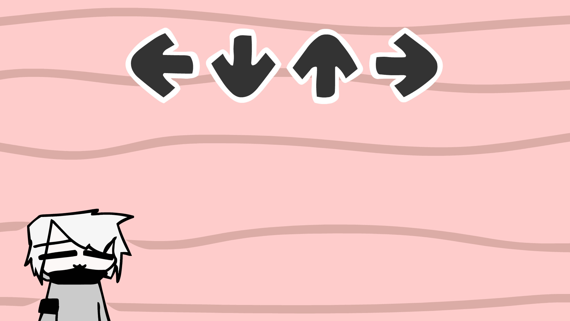 White outlined NOTESKIN Mod for Friday Night Funkin' | FNF Mods