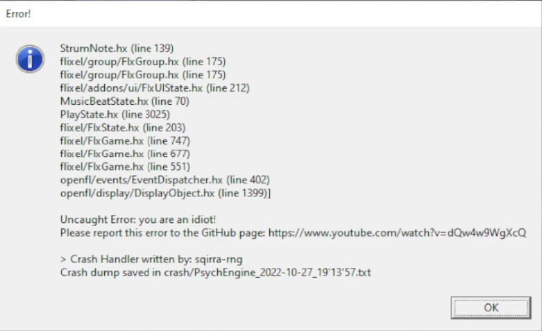 fake error script for psych engine Mod for Friday Night Funkin' | FNF Mods