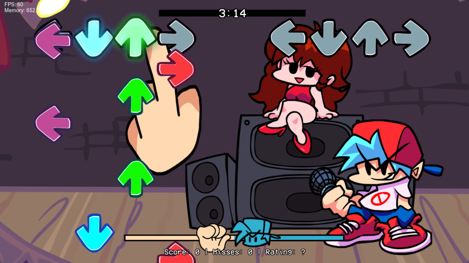 FNF vs a literal hand [Friday Night Funkin'] [Mods]