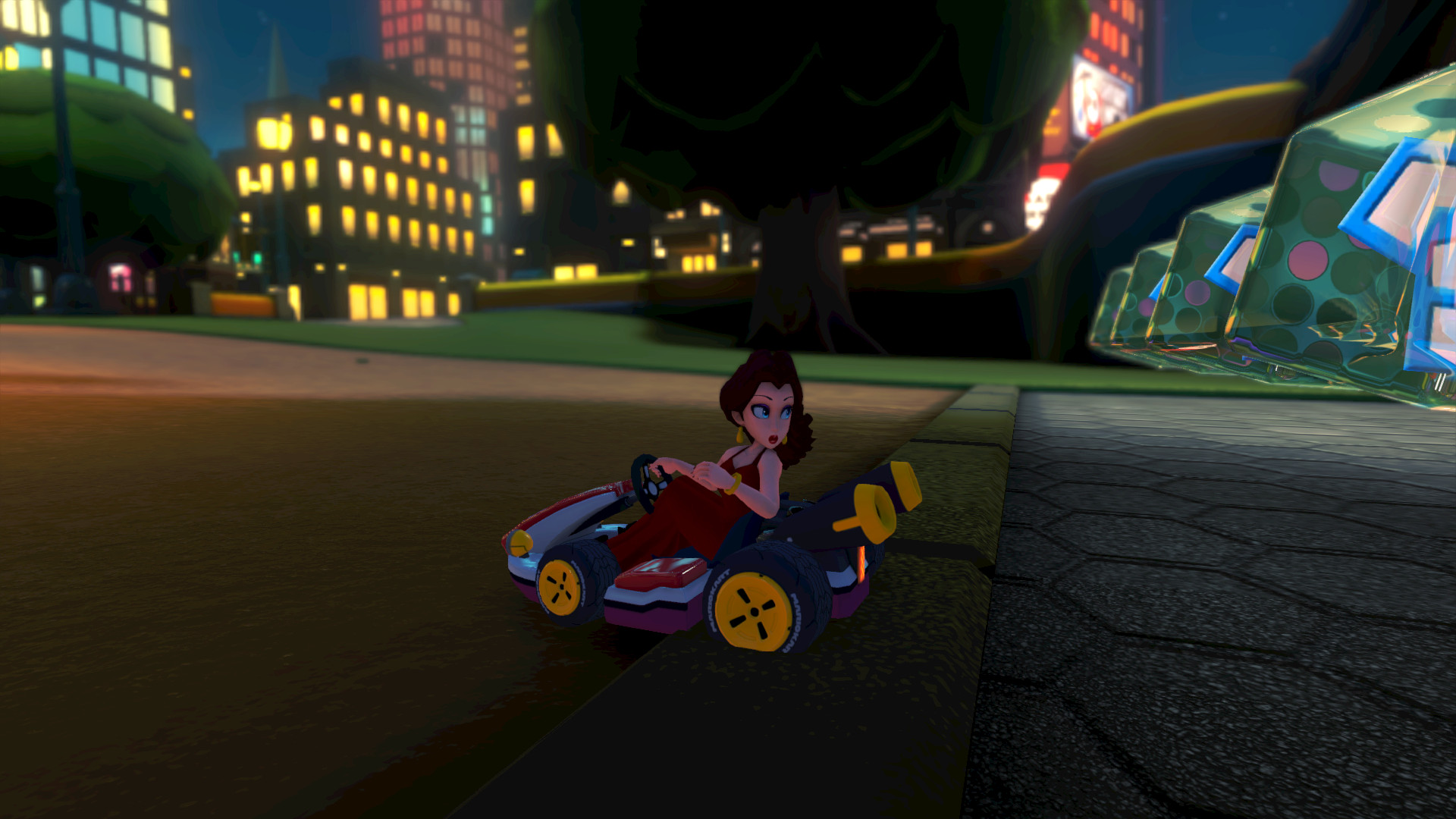 Full Pauline set over Pink Gold Peach Mod for Mario Kart 8 Deluxe ...