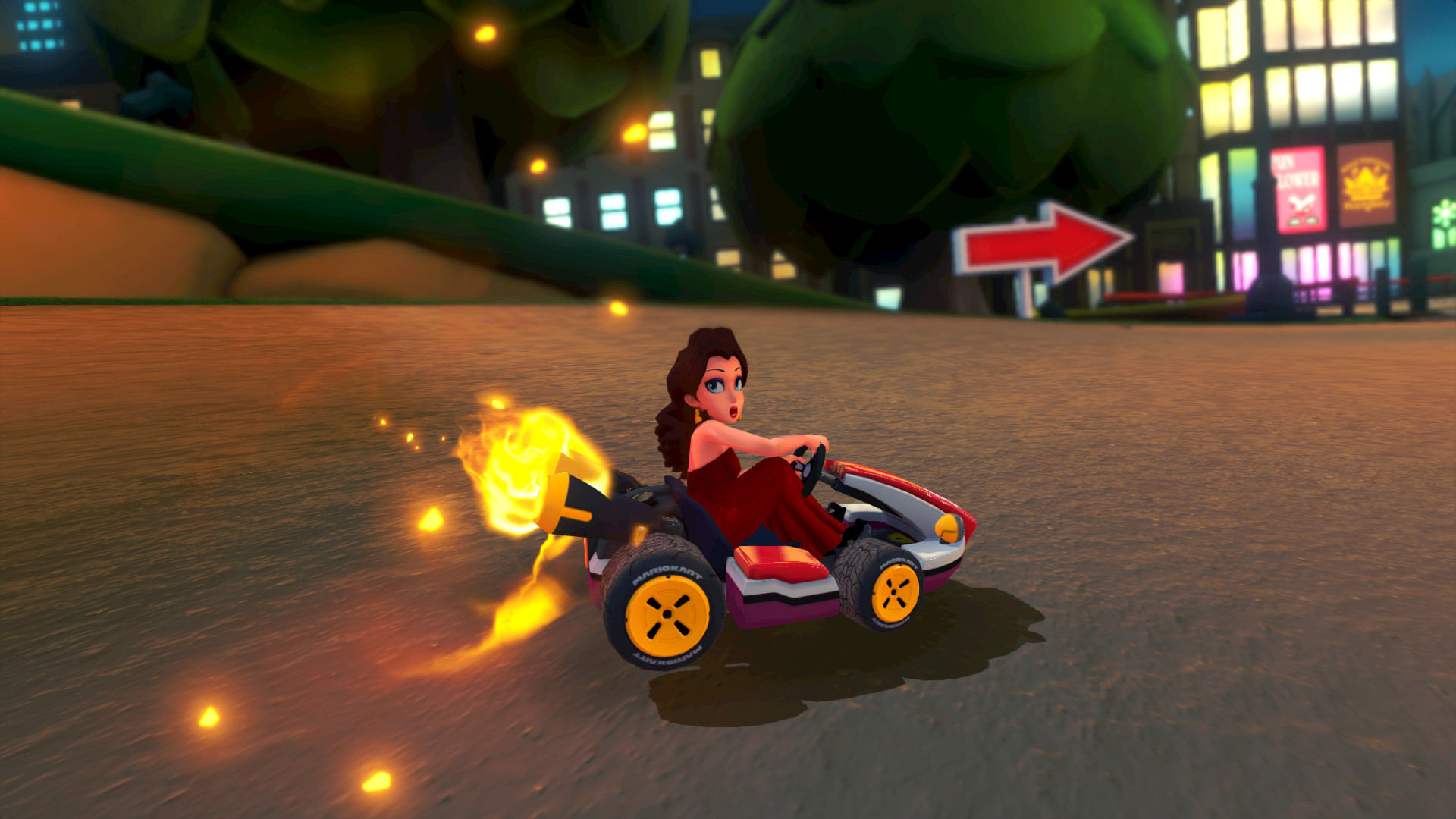Full Pauline set over Pink Gold Peach Mod for Mario Kart 8 Deluxe ...