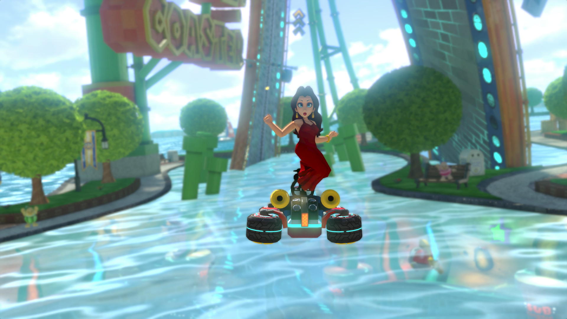 Full Pauline set over Pink Gold Peach Mod for Mario Kart 8 Deluxe ...