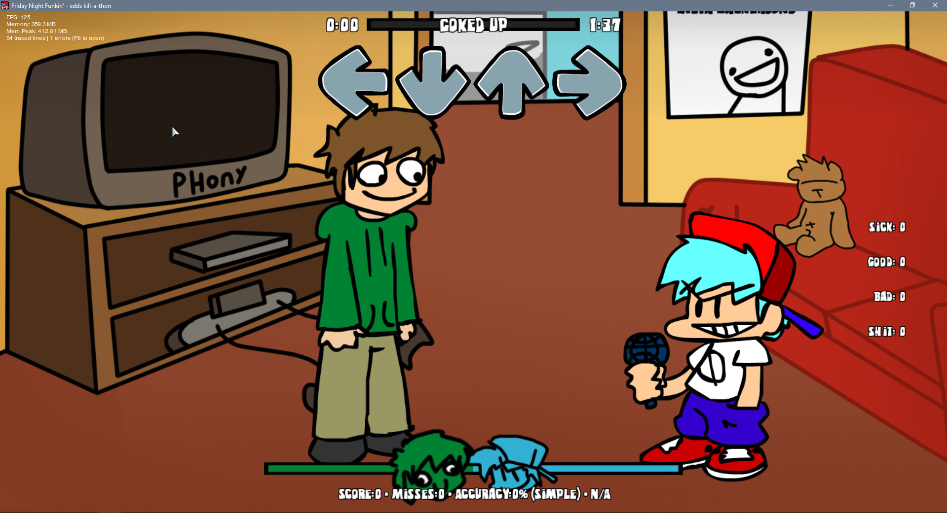 vs eddsworld yoshi engine port Mod for Friday Night Funkin' | FNF Mods