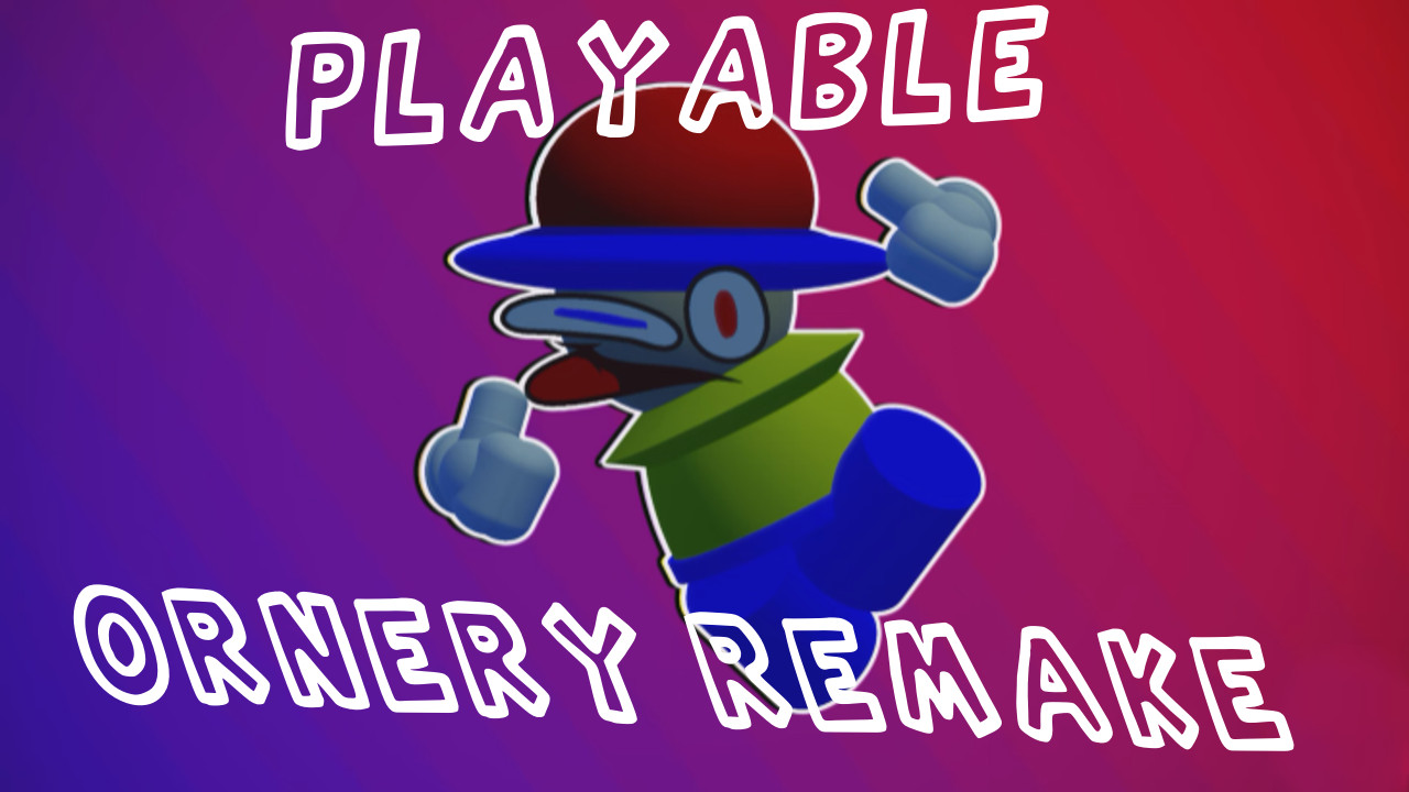 Ornery Remake But Its Playable (V2) Mod for Friday Night Funkin' | FNF Mods