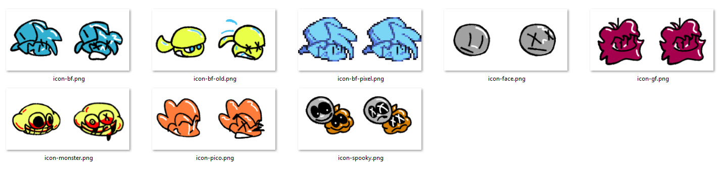 Salt's Oddly Stylized Icons [Friday Night Funkin'] [Mods]