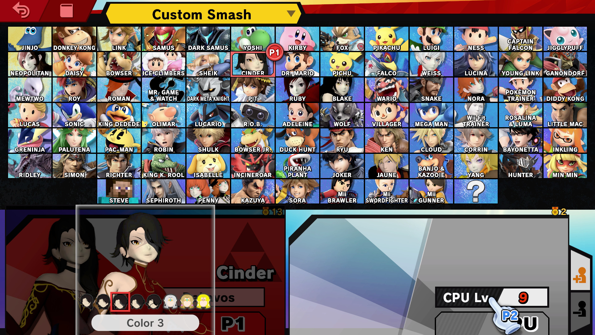 Cinder Fall (RWBY) Mod for Super Smash Bros. Ultimate | SSBU Mods