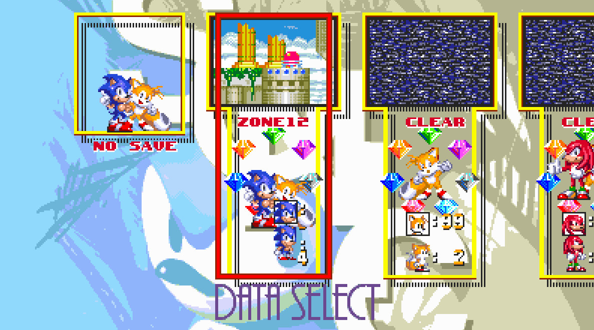 Sky sanctuary Sonic advance styled palette Mod for Sonic 3 A.I.R ...