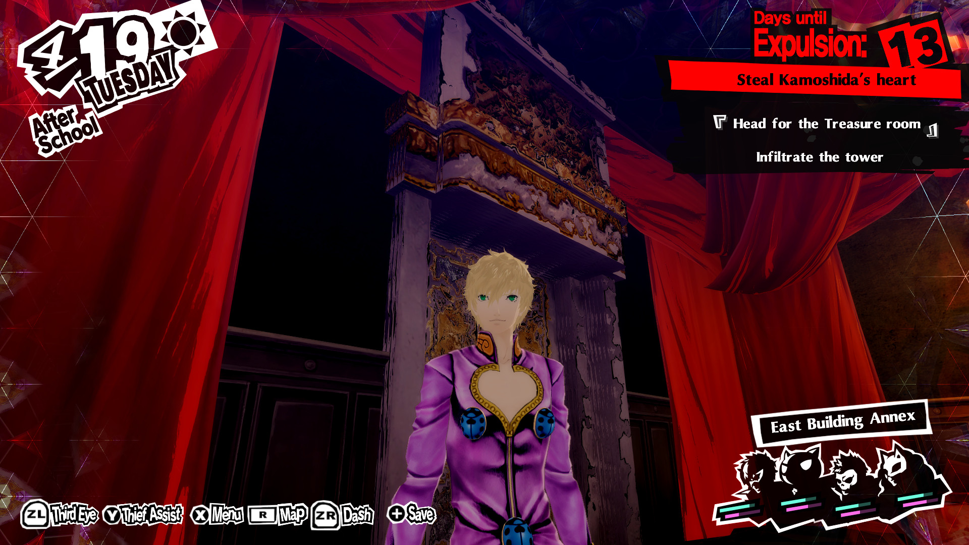 Joker as Giorno Giovanna Mod for Persona 5 Royal (PC) | P5R (PC) Mods