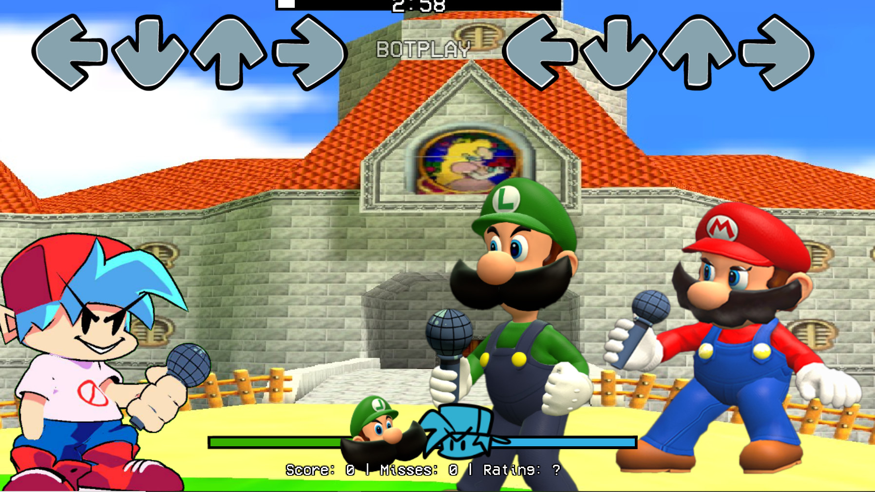 Mario Stupid Day's out Mod for Friday Night Funkin' | FNF Mods