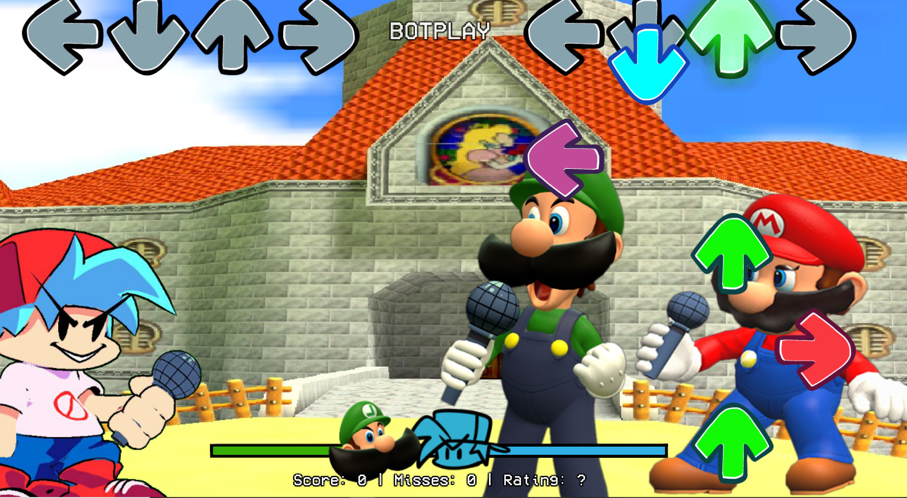 Mario Stupid Day's out Mod for Friday Night Funkin' | FNF Mods