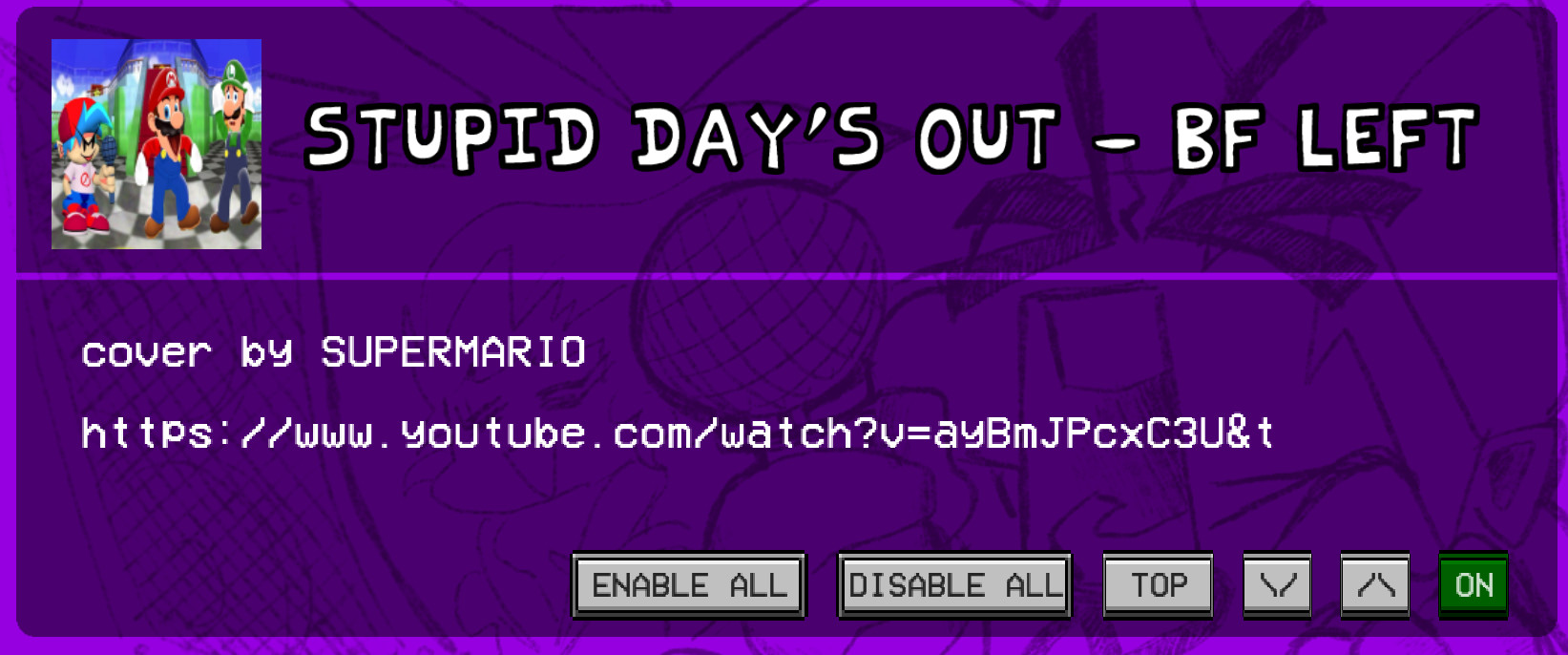 Mario Stupid Day's out Mod for Friday Night Funkin' | FNF Mods